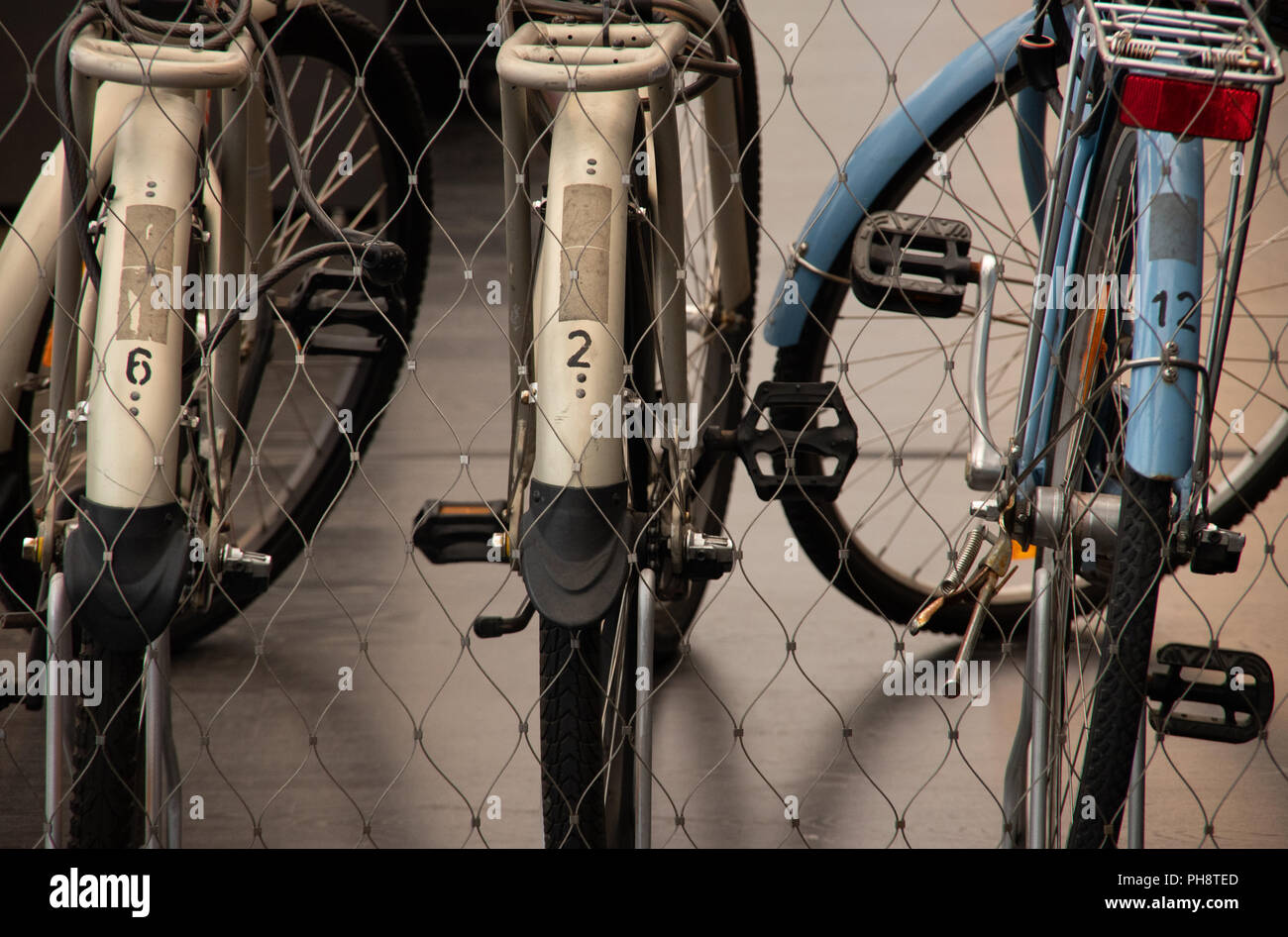Three push bikes Stock Photo - Alamy