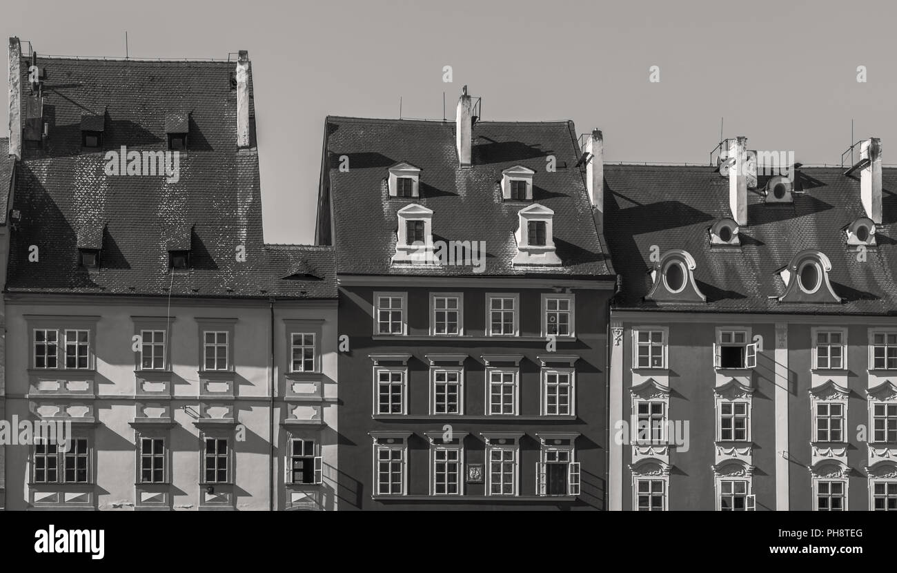 Old town facades of the city of cheb hi-res stock photography and ...
