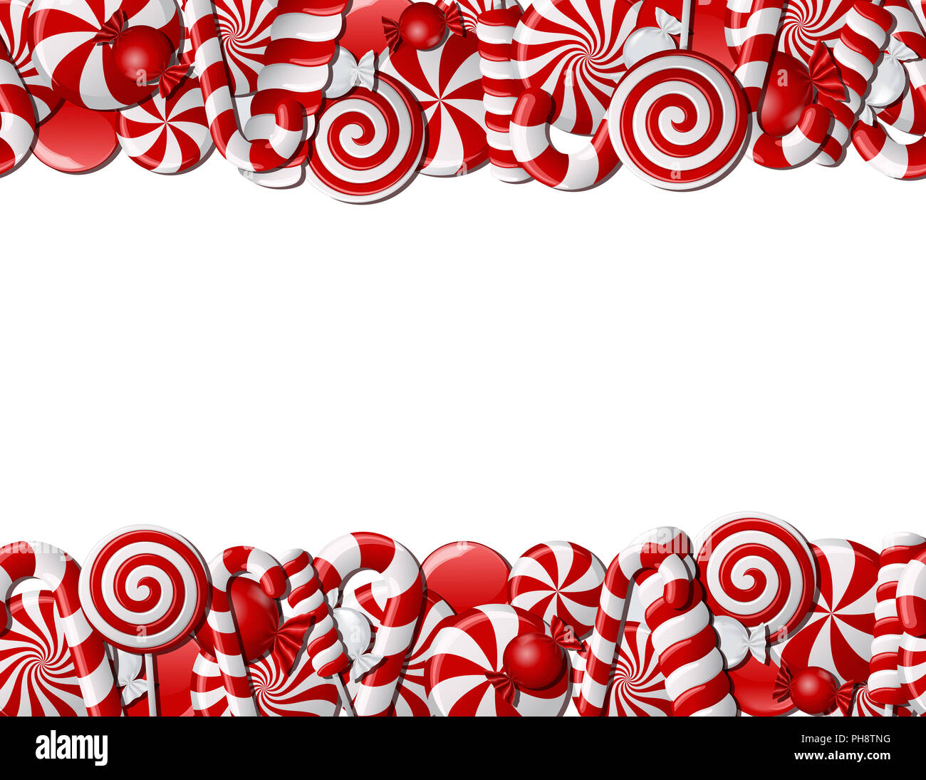 Frame made candies lollipops hi-res stock photography and images - Alamy