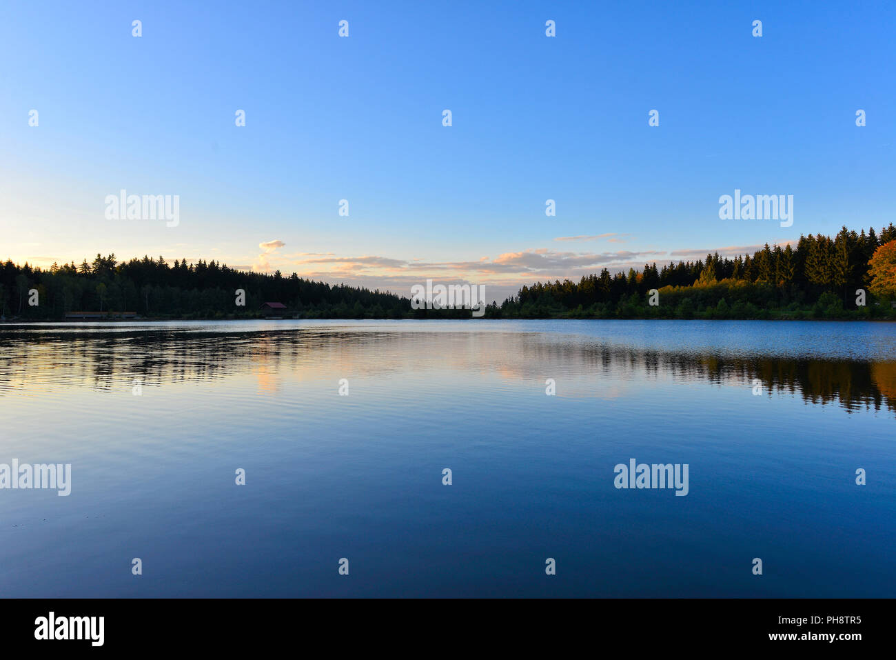 Lake Bavaria autumn water Stock Photo - Alamy