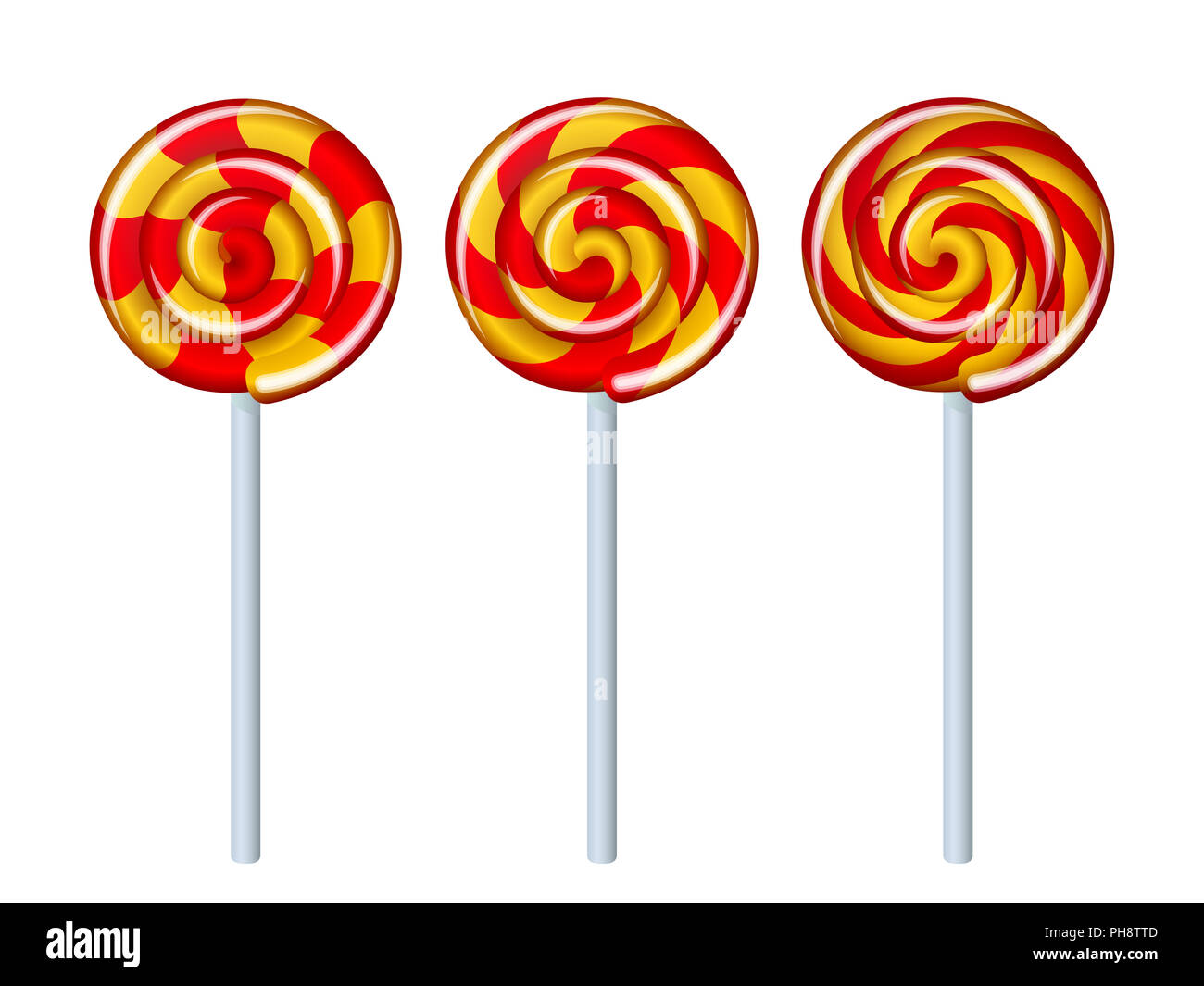 Delicious colorful lollipop collection Stock Photo - Alamy
