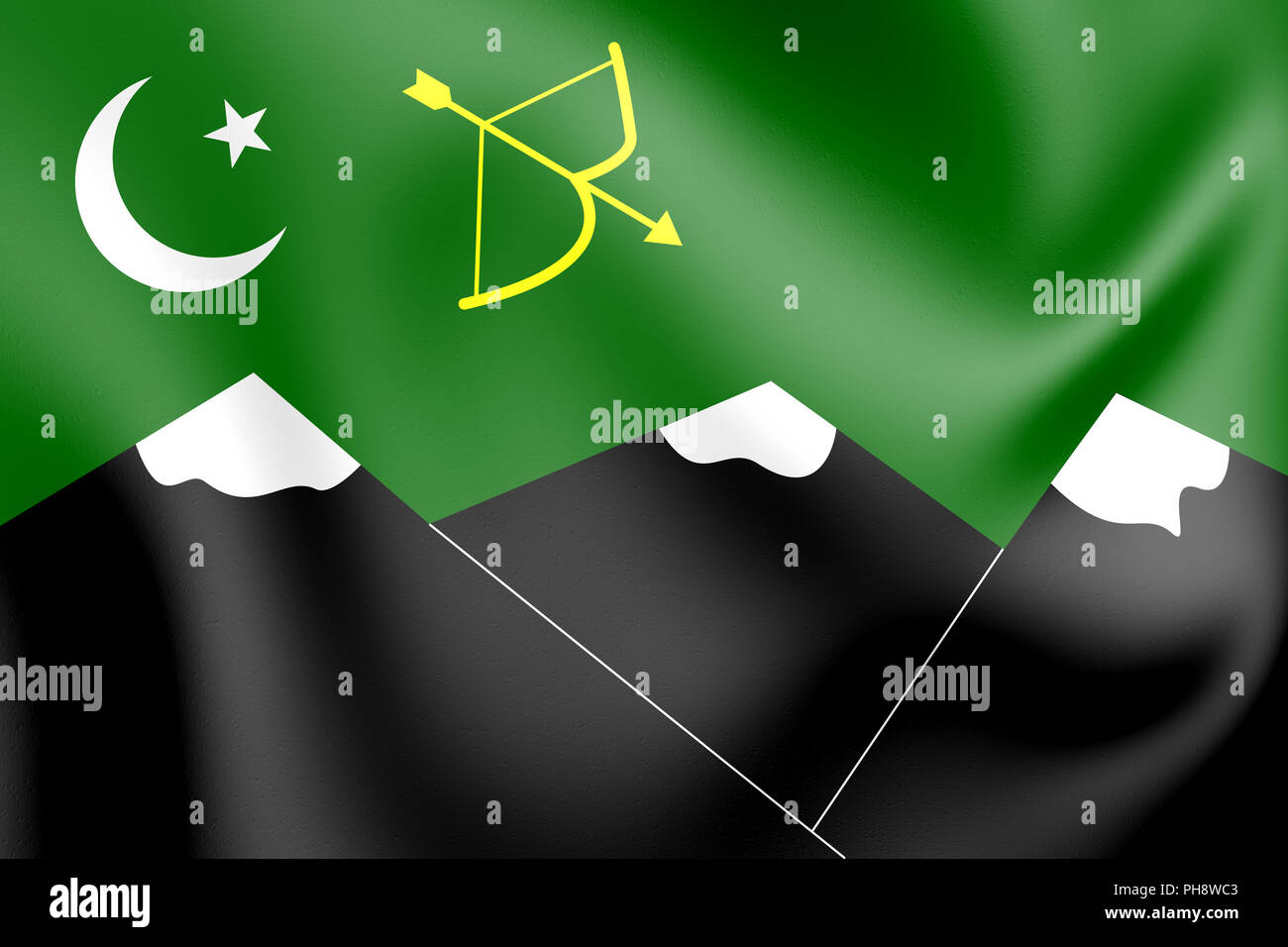 Princely state of hunza flag hi-res stock photography and images - Alamy