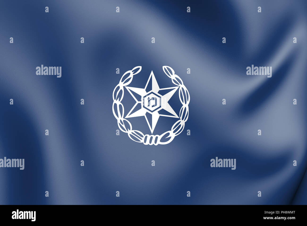 3D Flag of Israel Police. 3D Illustration Stock Photo - Alamy
