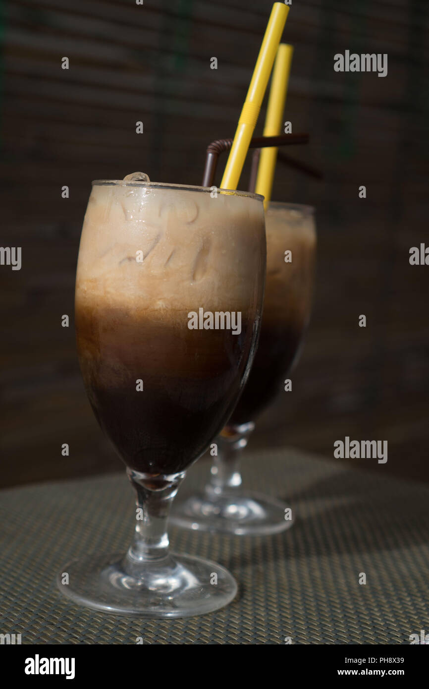 iced coffee with milk Stock Photo - Alamy