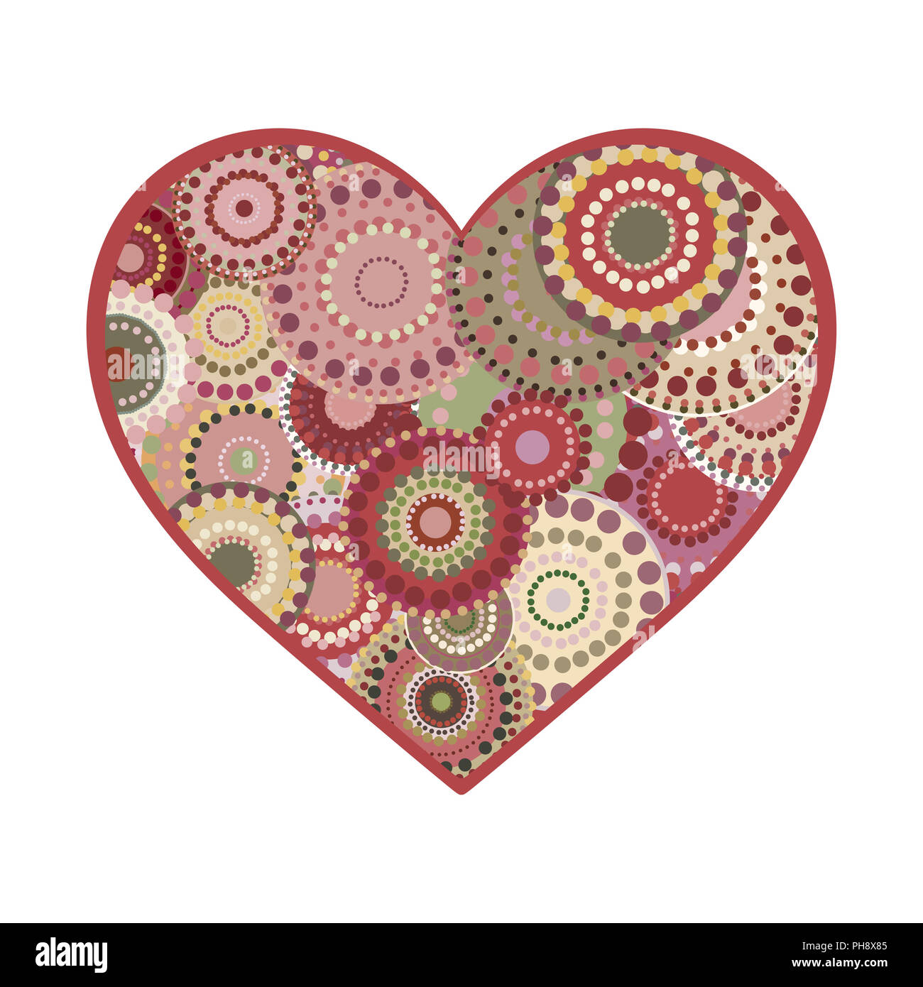 Heart for greeting card Cut Out Stock Images & Pictures - Alamy