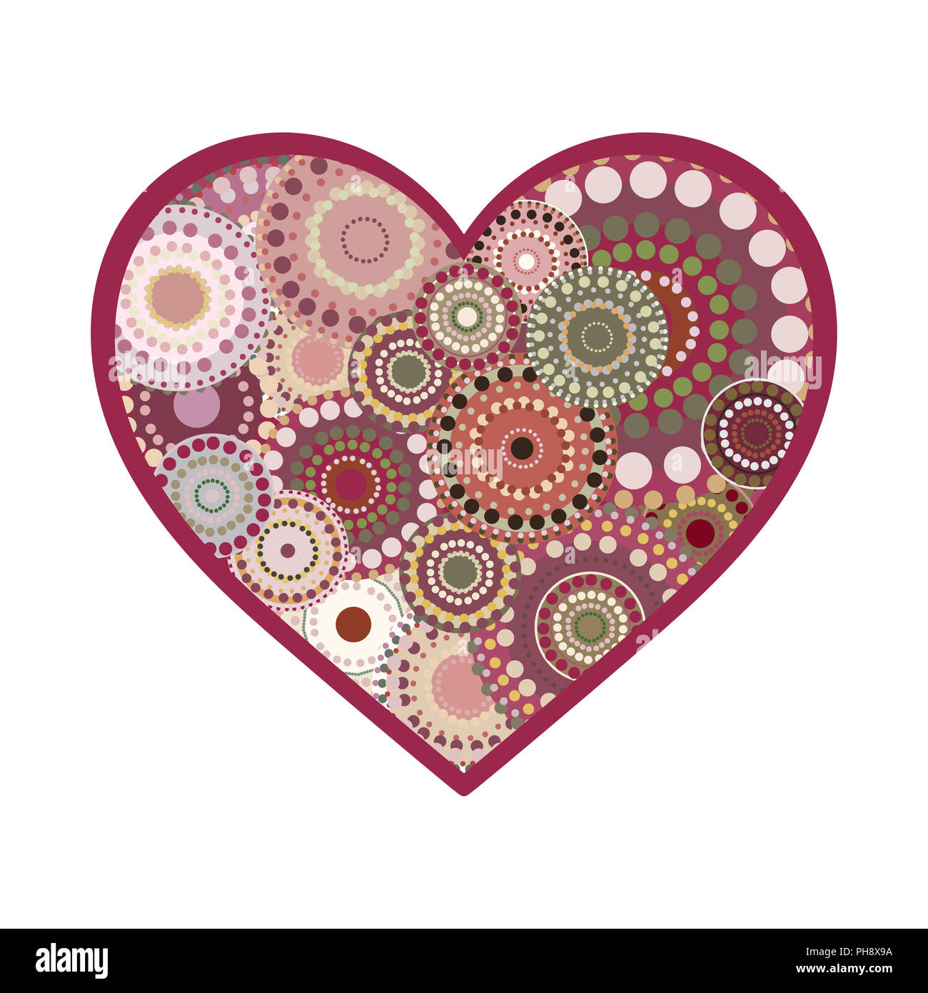 Heart cutout vector hi-res stock photography and images - Alamy