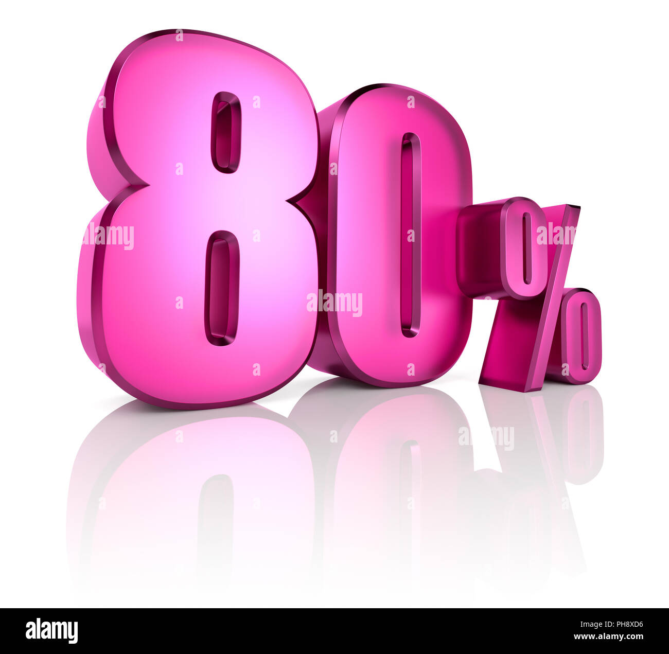 Eighty Percent Sign Stock Photo - Alamy