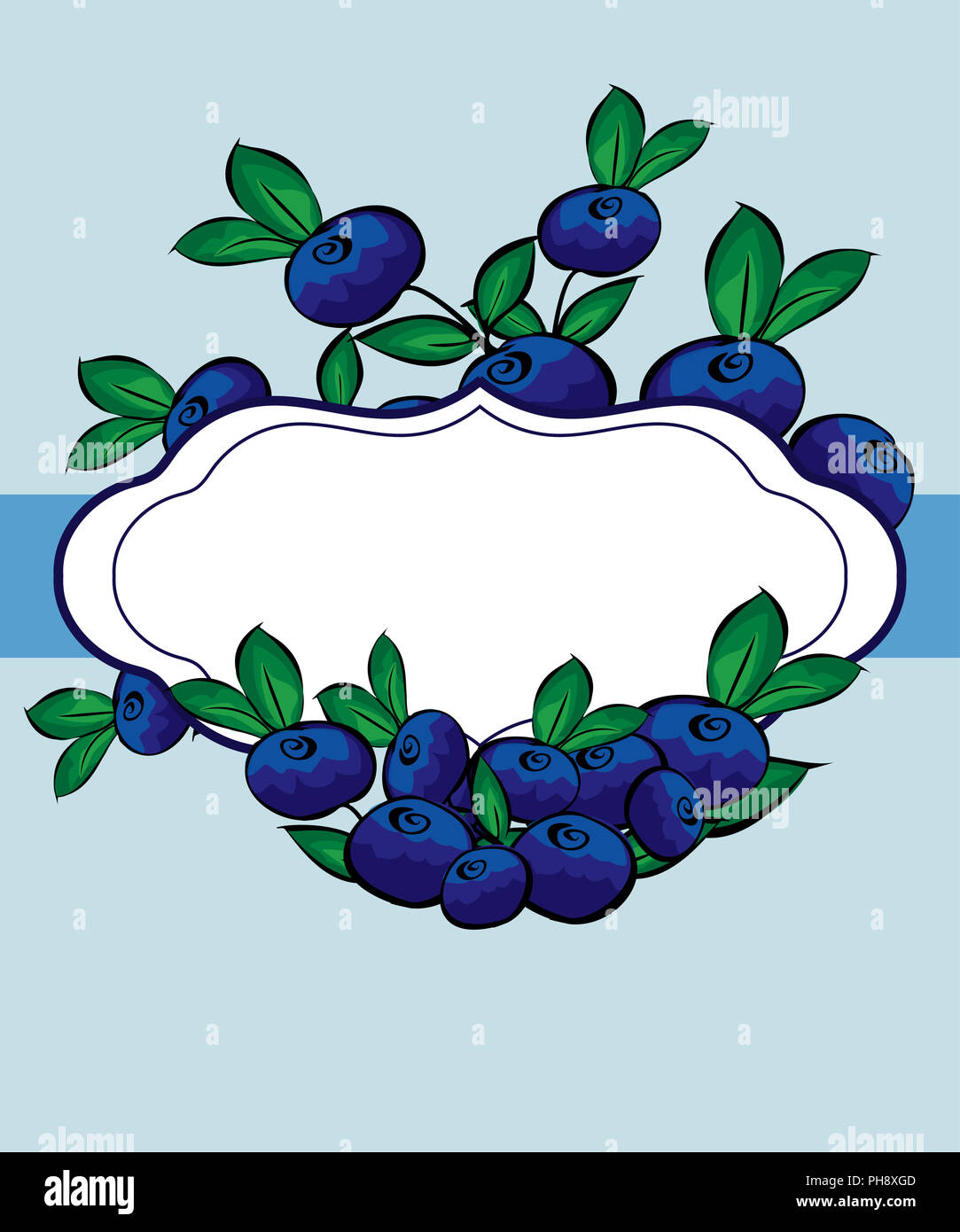 Blueberry logo hi-res stock photography and images - Alamy