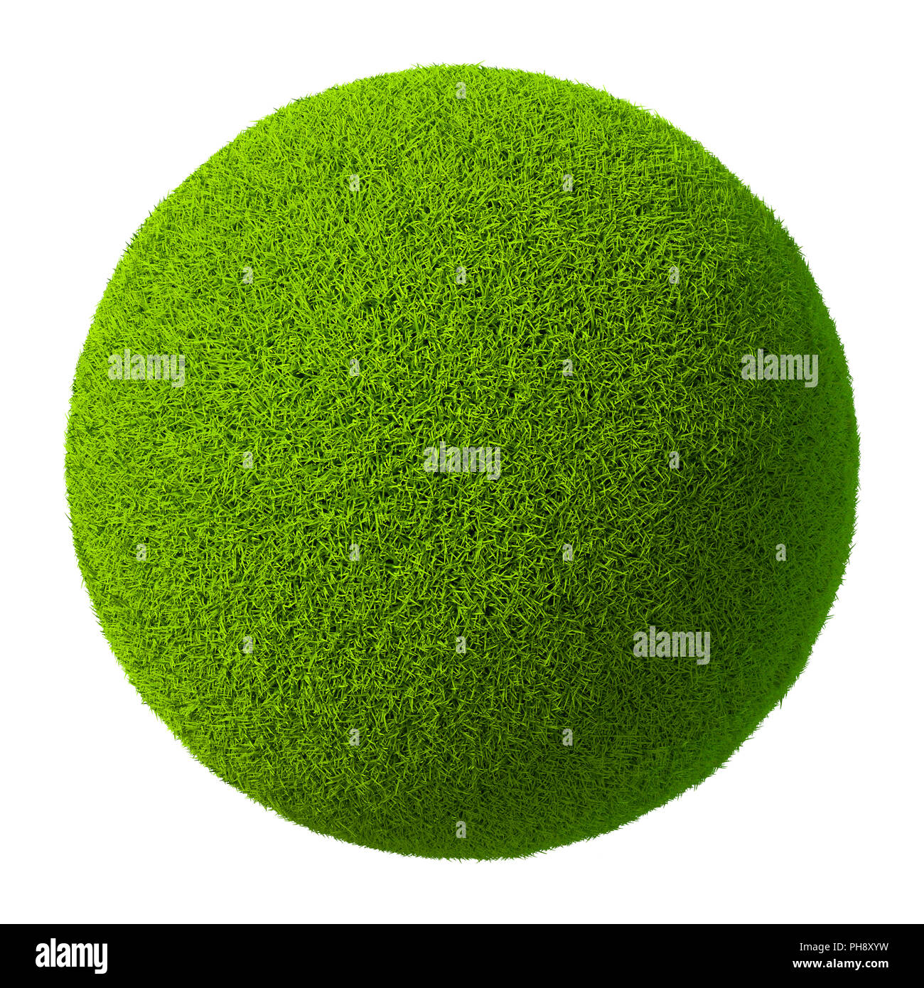 Grass Ball 3D Stock Photo - Alamy