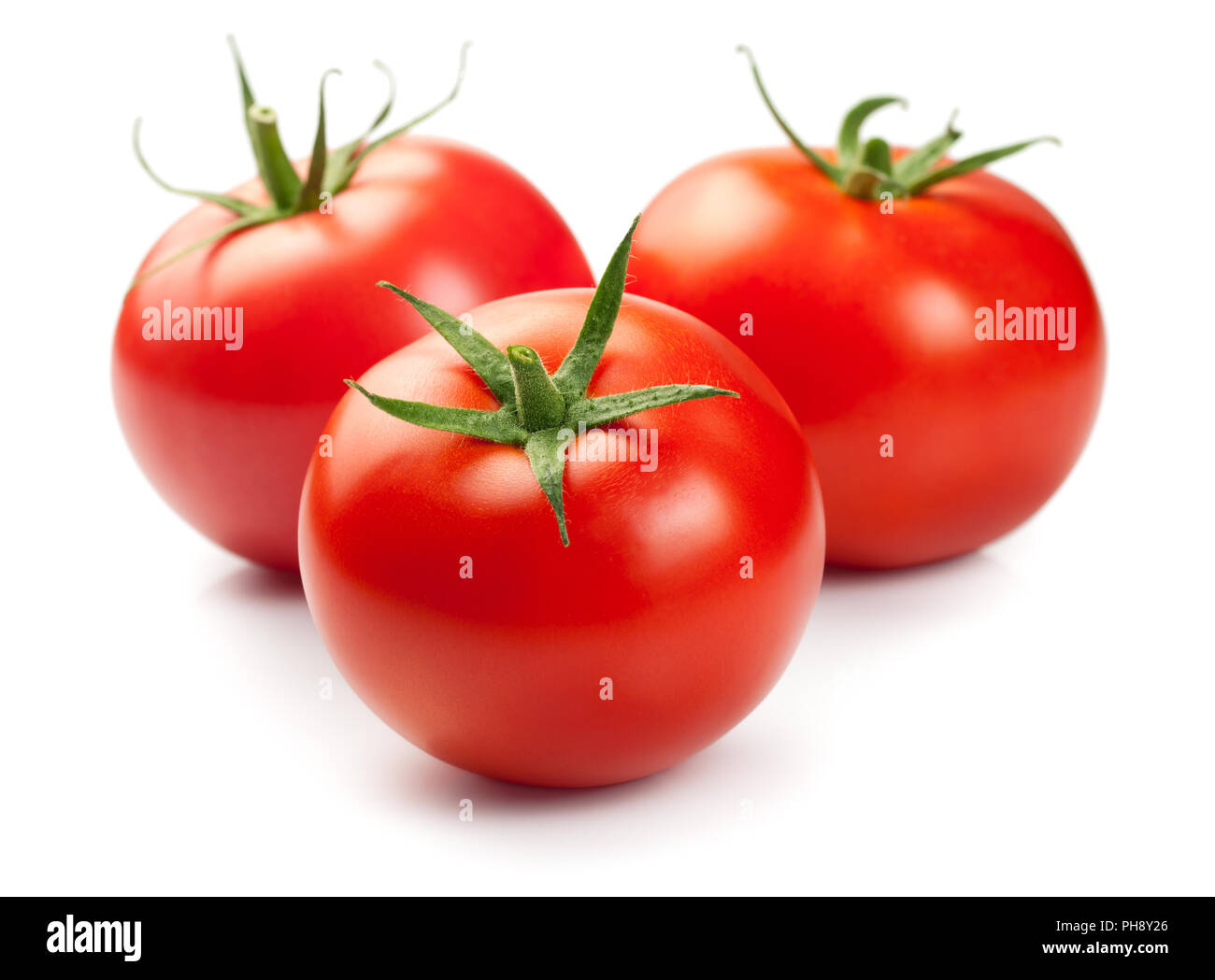 Three Red Tomatoes Stock Photo - Alamy
