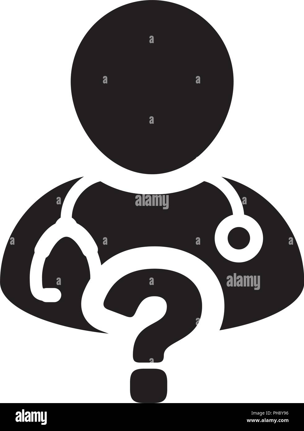 Doctor consultation icon vector male person profile avatar with ...