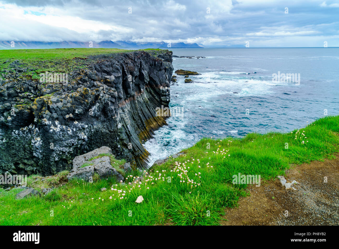 Cliffs near arnarstapi snaefellsnes hi-res stock photography and images ...