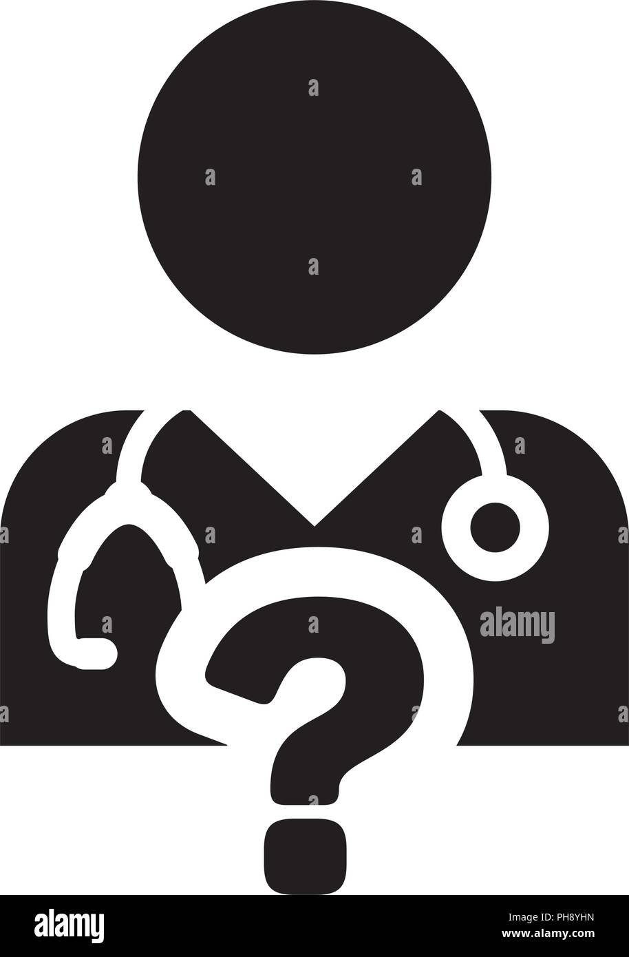 Doctor consultation icon vector male person profile avatar with ...