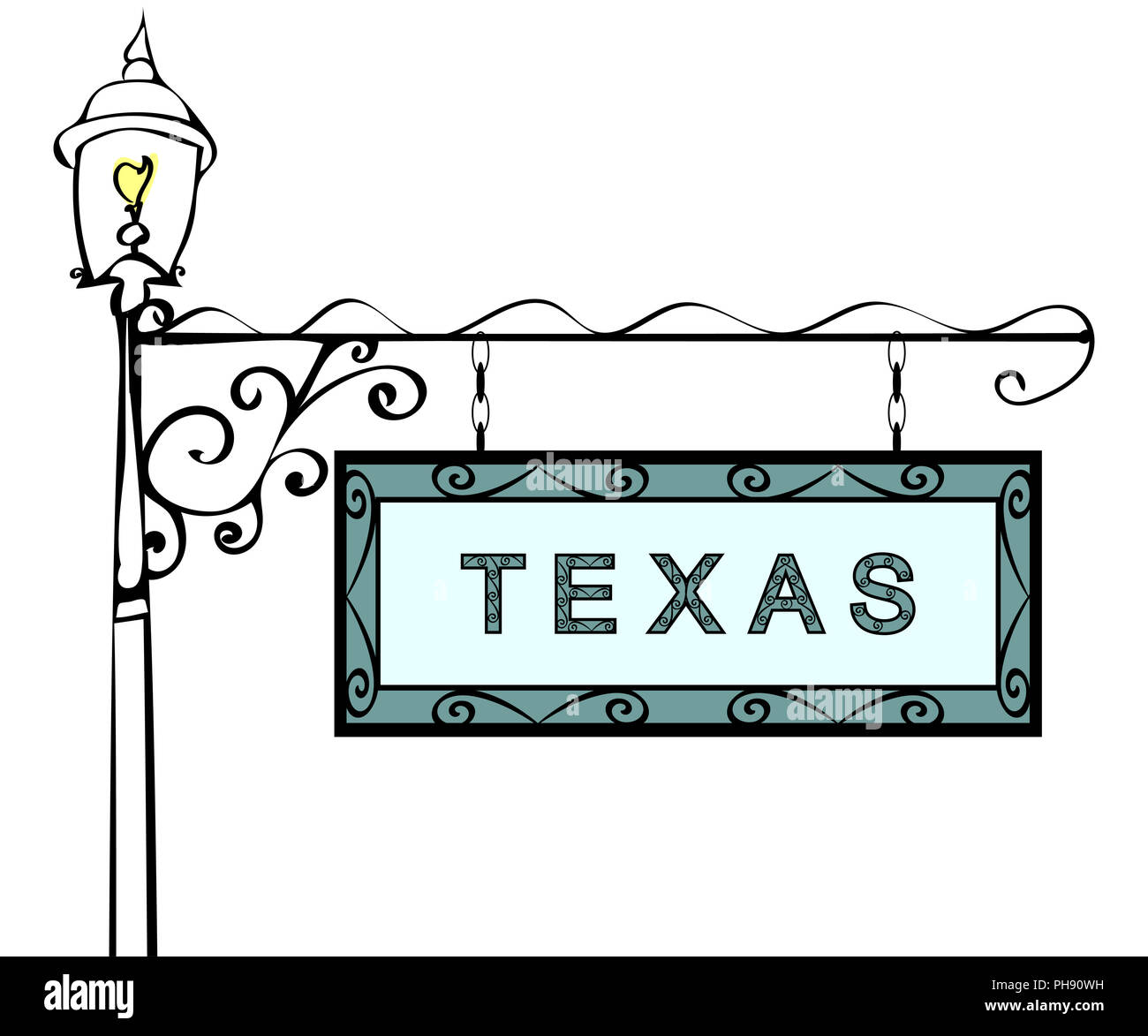 Retro texas landmark hi-res stock photography and images - Alamy