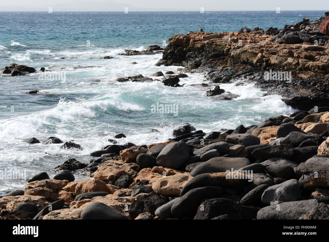 Aerial view lanzarote los hervideros hi-res stock photography and ...