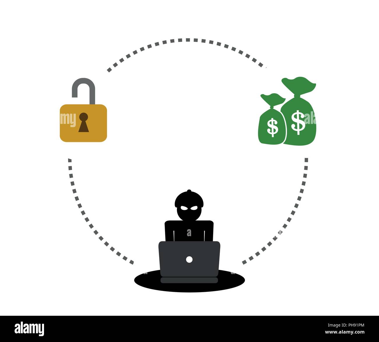 Computer hacker anonymous mask Stock Vector Images - Alamy