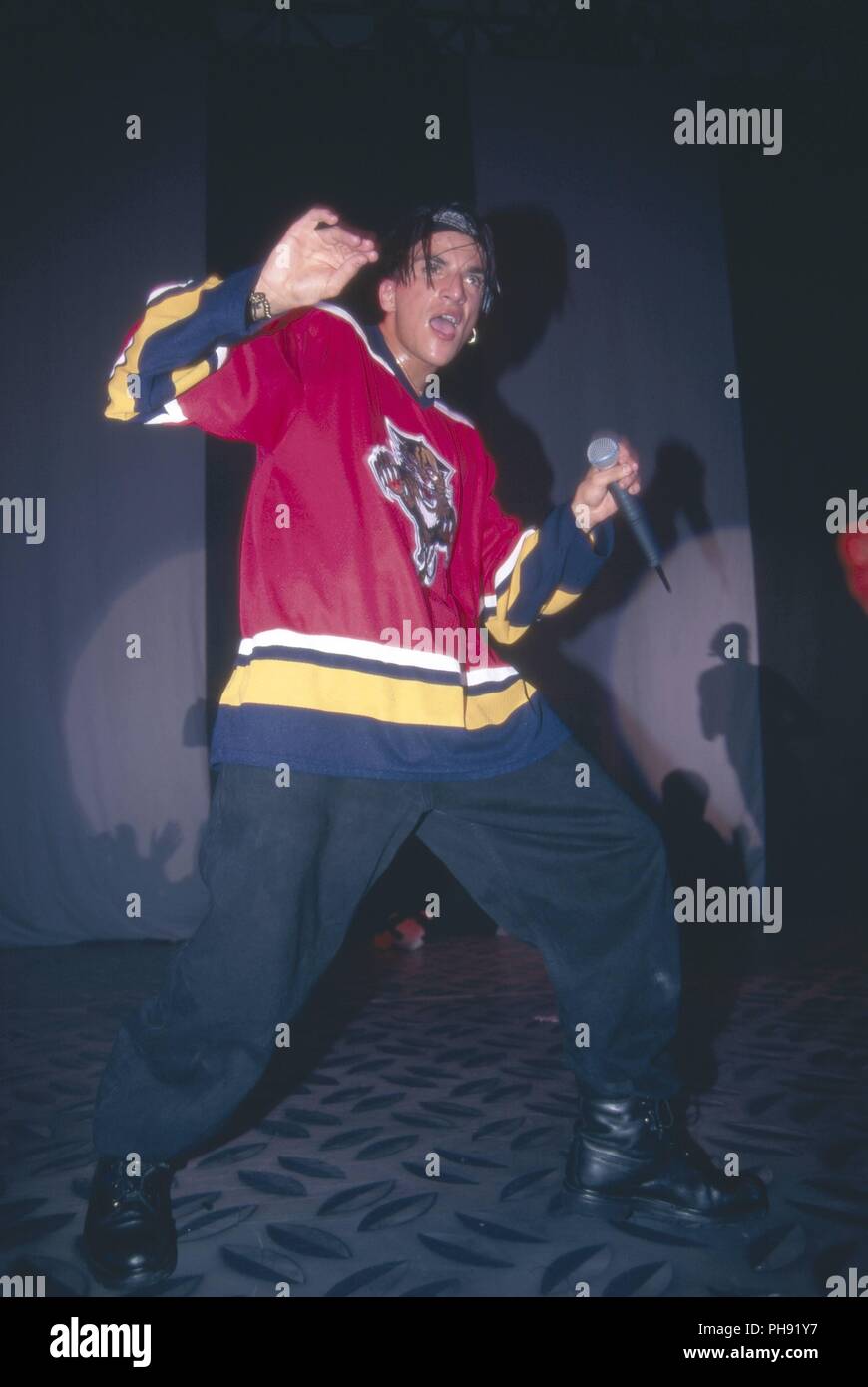 Peter Andre, britischer Sänger, bei einem Auftritt in Stuttgart ...