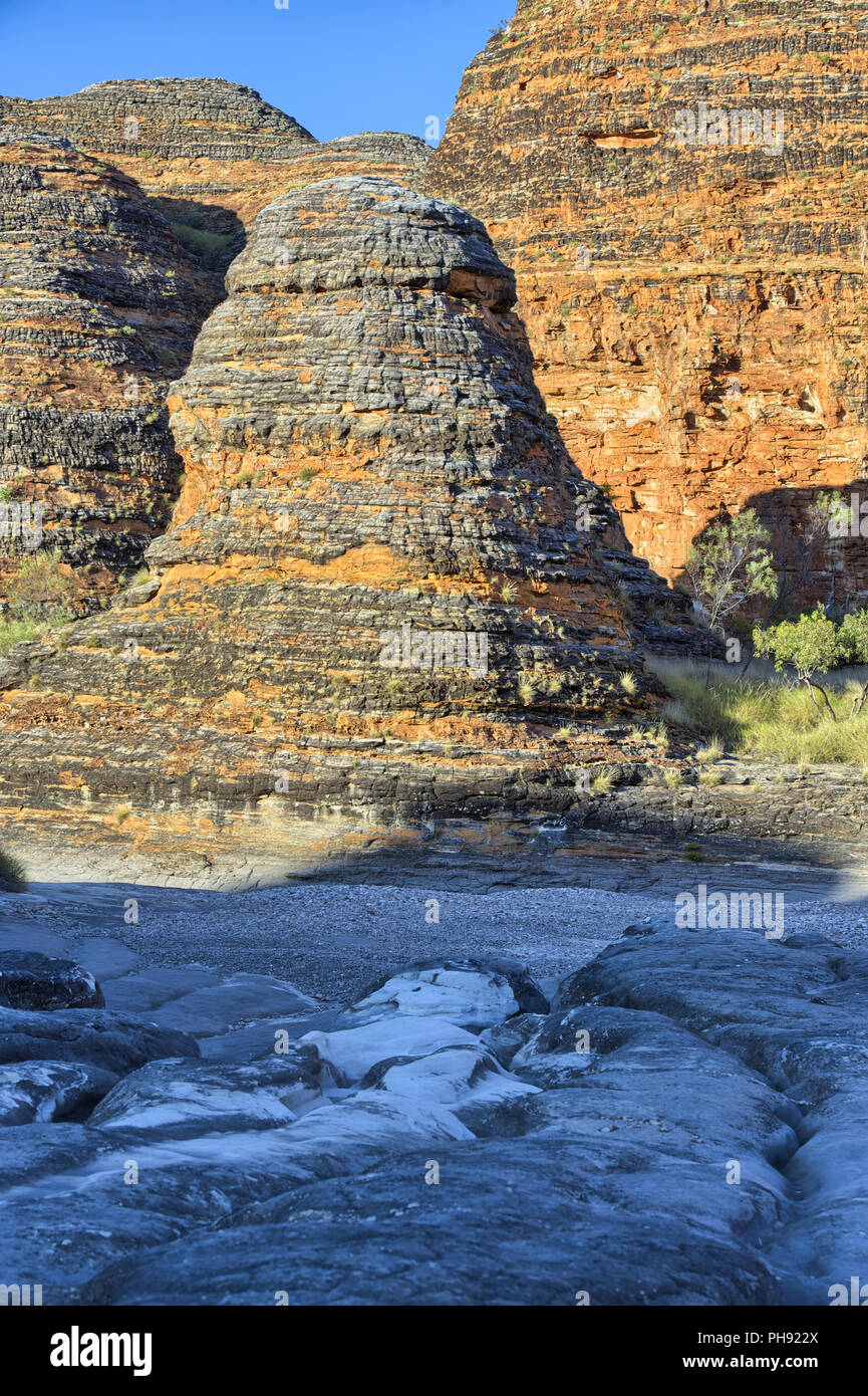 Dry riverbed of Piccaninny Creek, Bungle Bungles National Park Stock ...