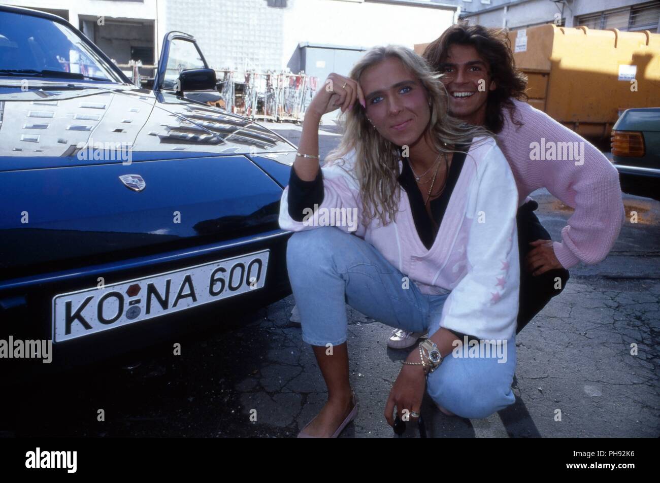 Thomas Anders, Sänger der Band "Modern Talking" mit Freundin Nora ...
