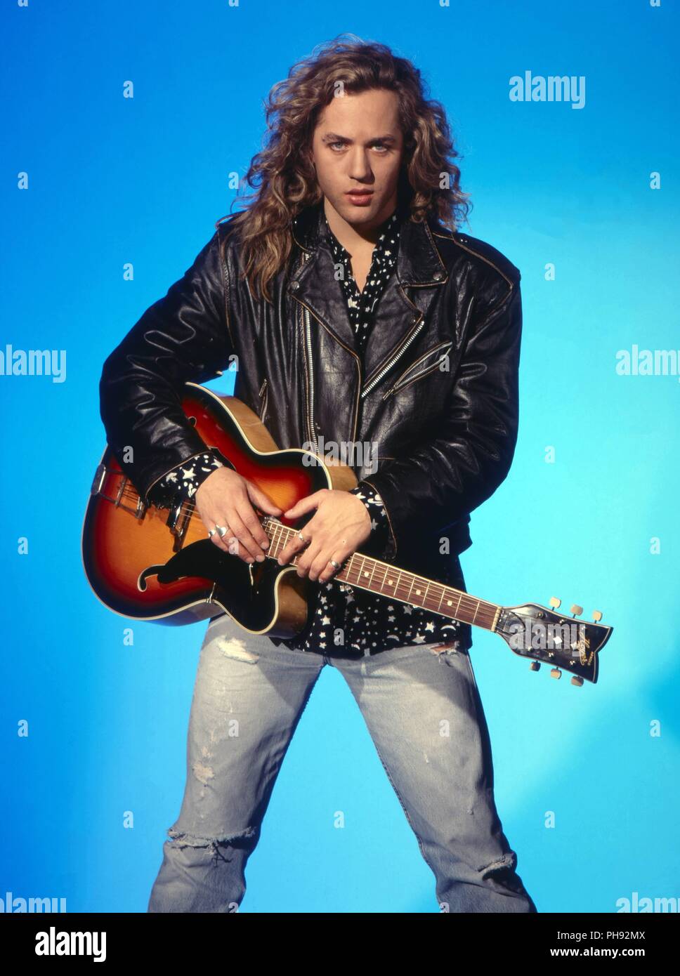 Angel, Sänger, bei einem Promoshooting in München, Deutschland 1994 ...