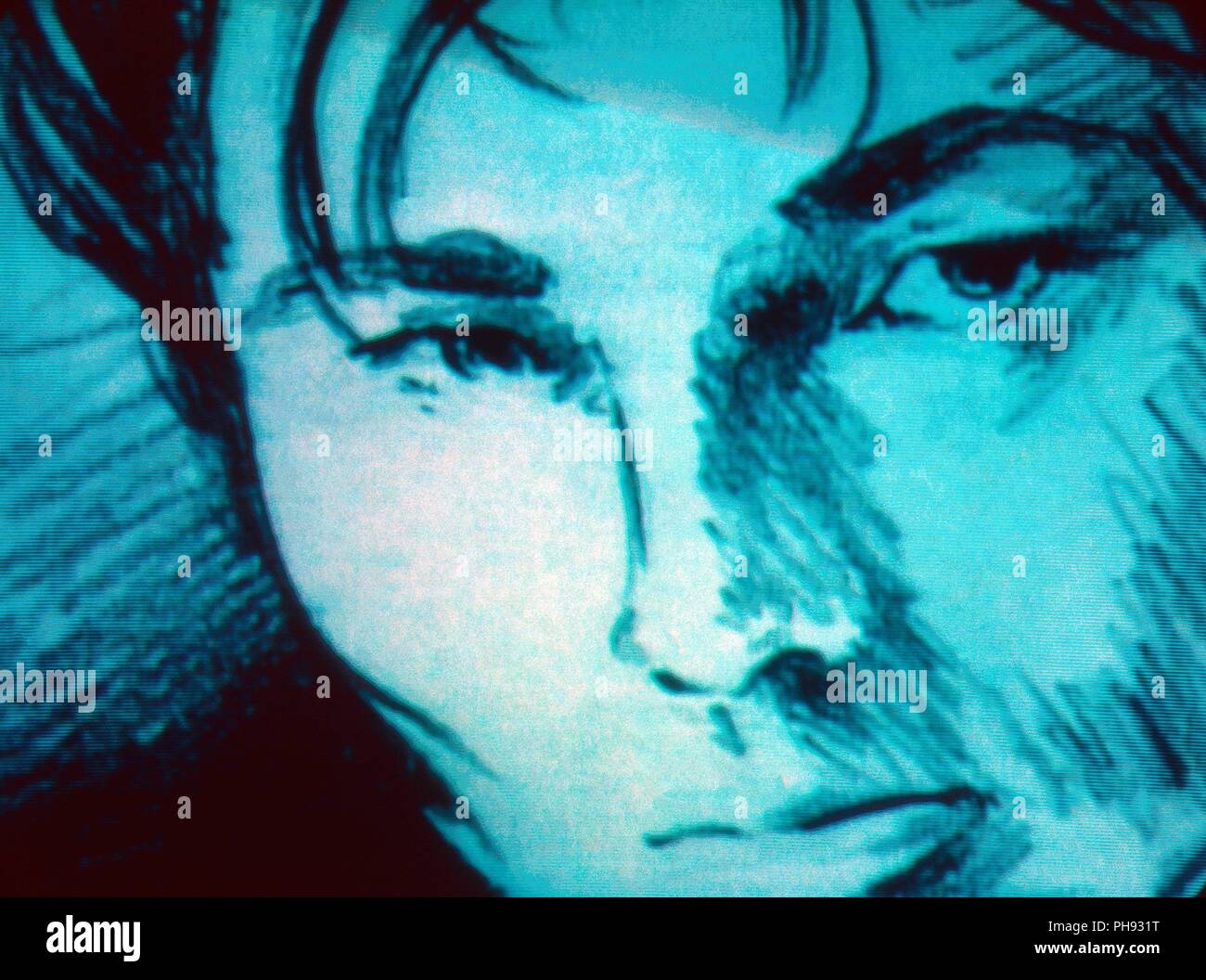 "a-ha", norwegische Popgruppe in ihrem Videoclip zum Song "Take On Me ...