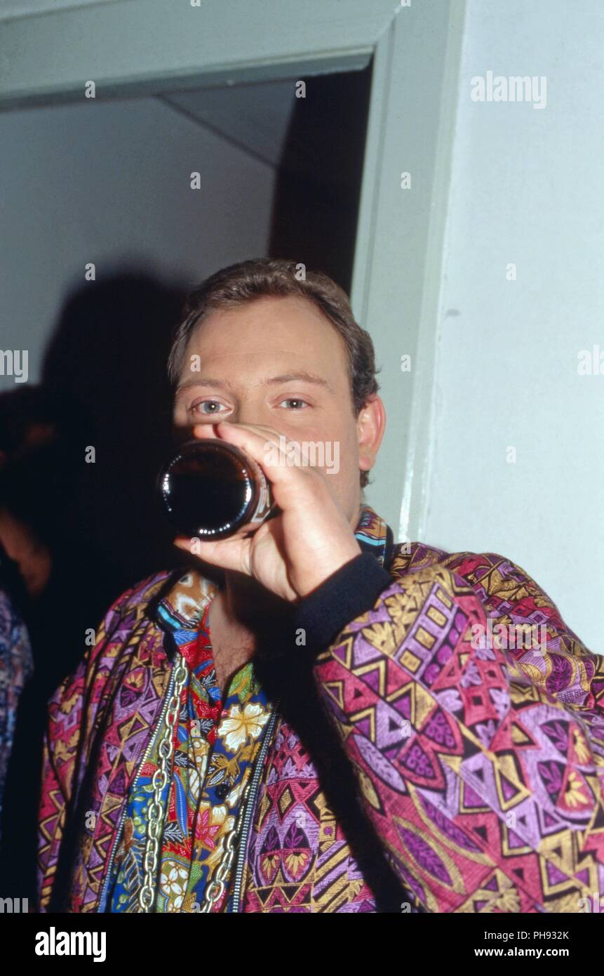 Werner Wichtig, deutscher Sänger, in Berlin, Deutschland 1990. German ...