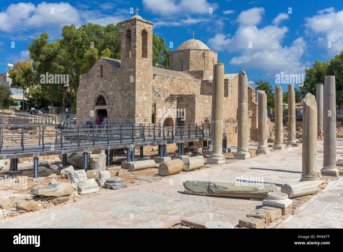 Panagia Chrysopolitissa church, Paphos, Cyprus Stock Photo - Alamy