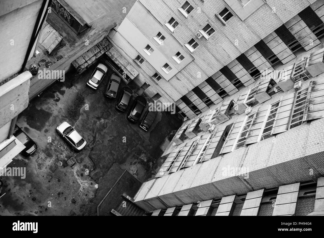 Circular ramp in parking garage Stock Photo - Alamy
