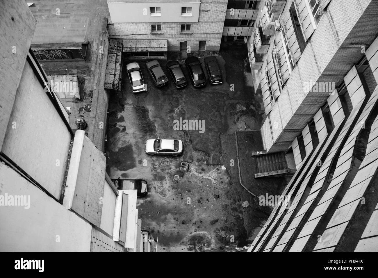 Circular ramp in parking garage Stock Photo - Alamy