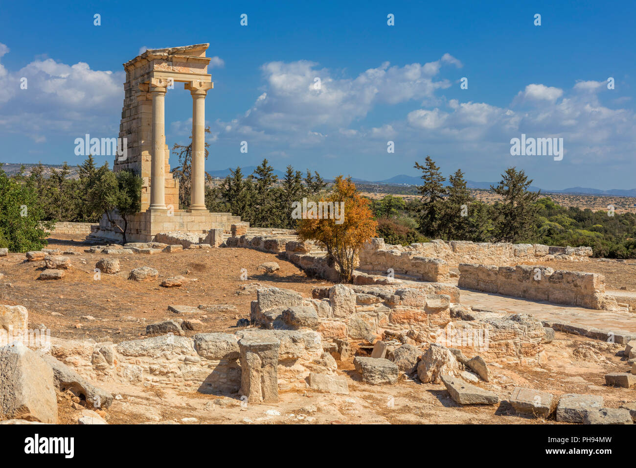 Temple of Apollo Hylates, ancient Greek city Kourion, near Limassol ...
