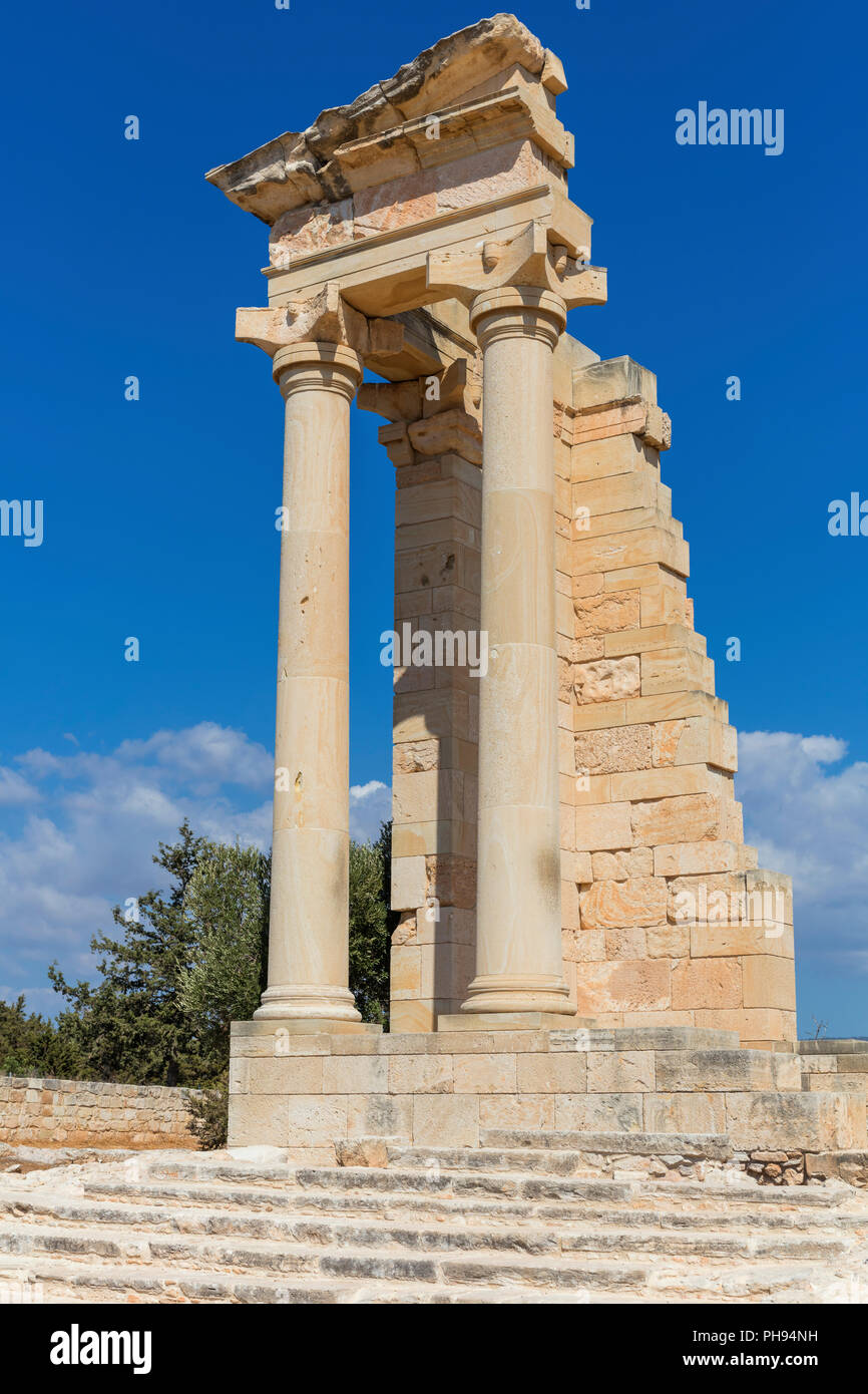 Temple of Apollo Hylates, ancient Greek city Kourion, near Limassol ...