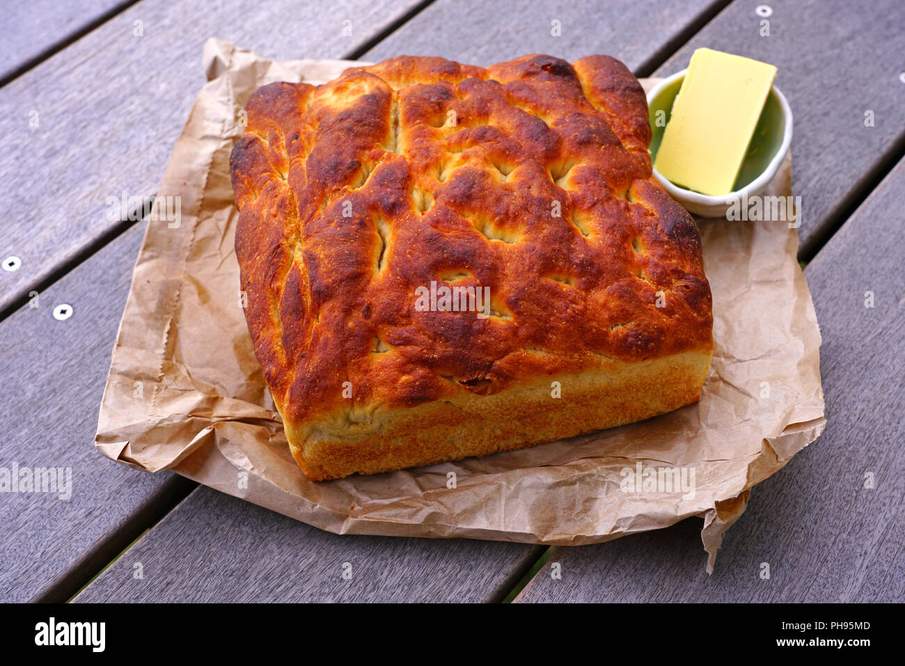 Fresh sourdough potato Maori bread (rewena), a New Zealand specialty ...