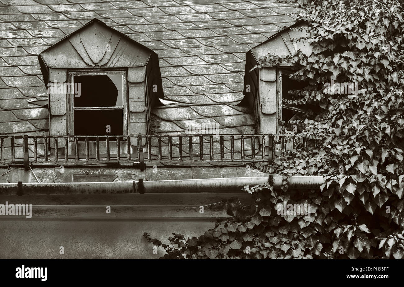 Overgrown old house hi-res stock photography and images - Alamy