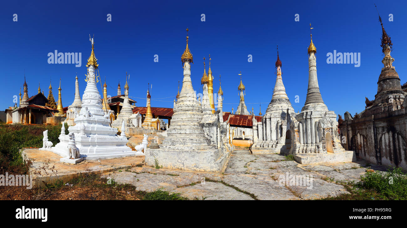 Shwe Inn Thein Paya temple complex in Myanmar Stock Photo - Alamy