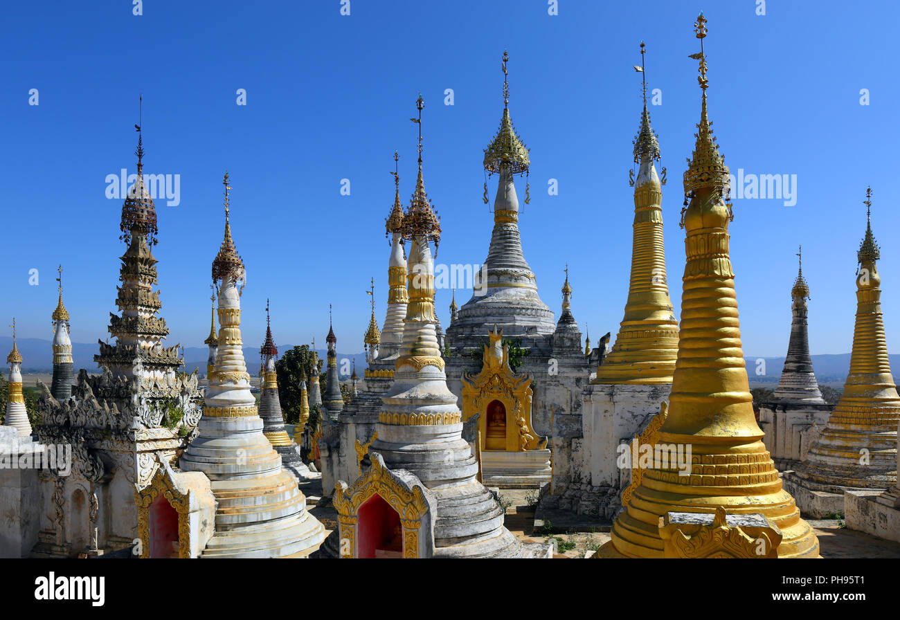 Shwe Inn Thein Paya temple complex in Myanmar Stock Photo - Alamy