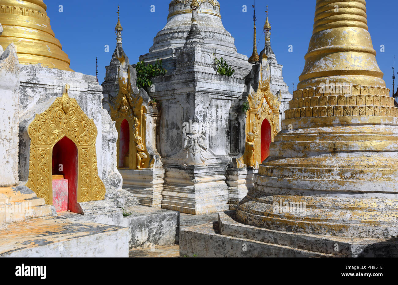 Shwe Inn Thein Paya temple complex in Myanmar Stock Photo - Alamy