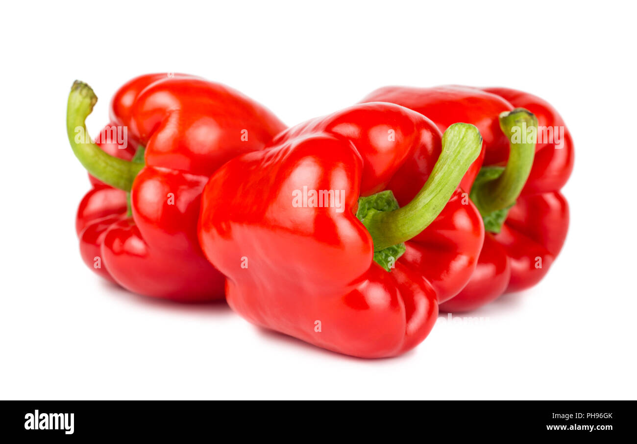Three red bell peppers hi-res stock photography and images - Alamy