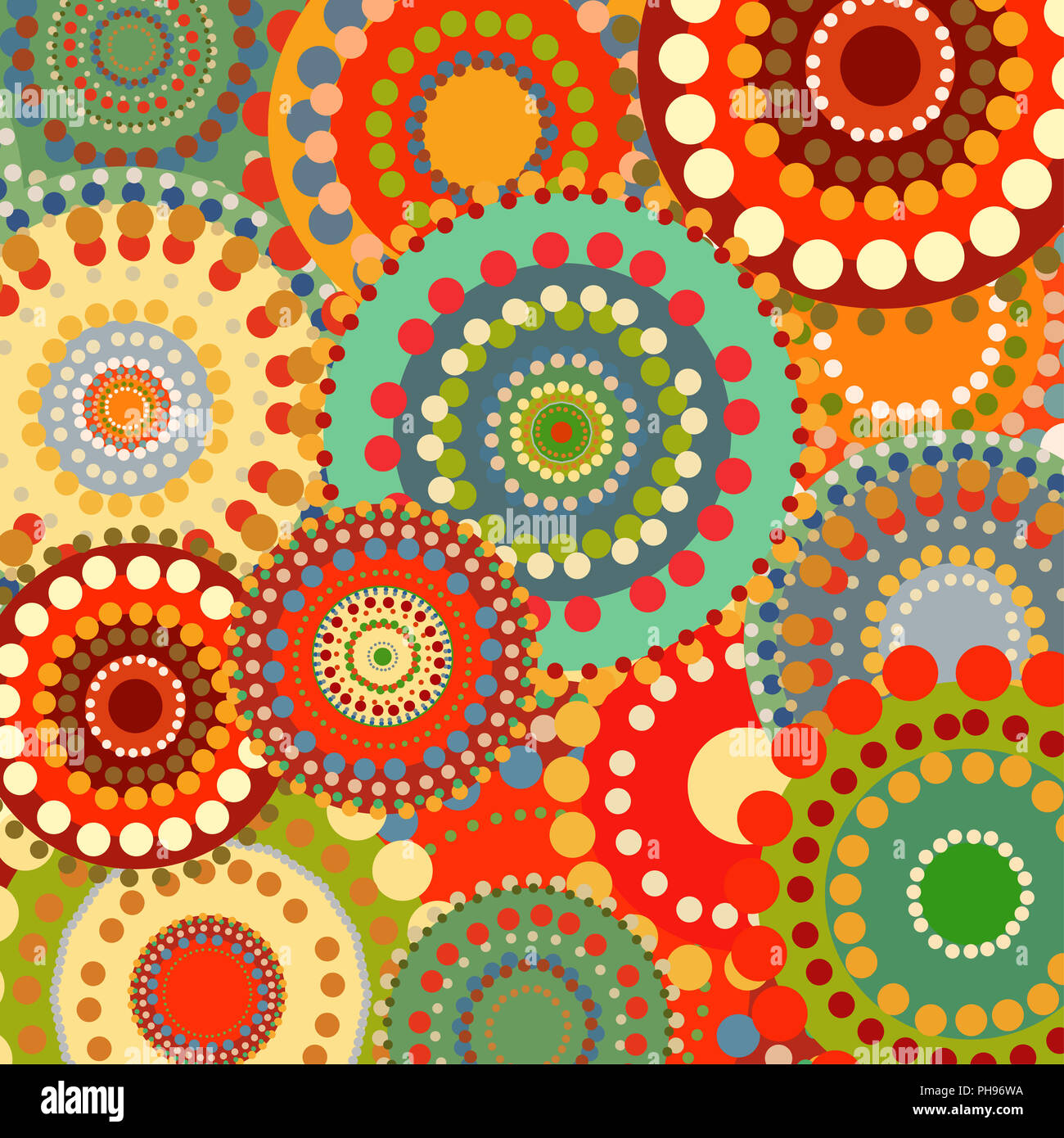 Retro circles hi-res stock photography and images - Alamy