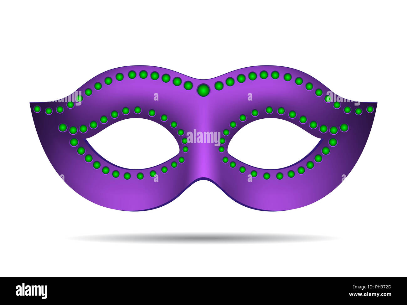 Purple mardi gras carnival Cut Out Stock Images & Pictures - Alamy