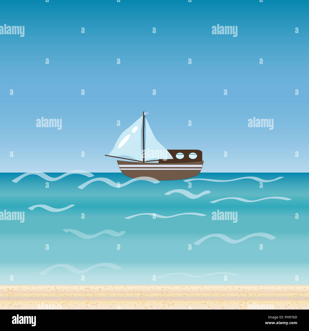 Water transport travel ship across sea river ocean Stock Photo - Alamy