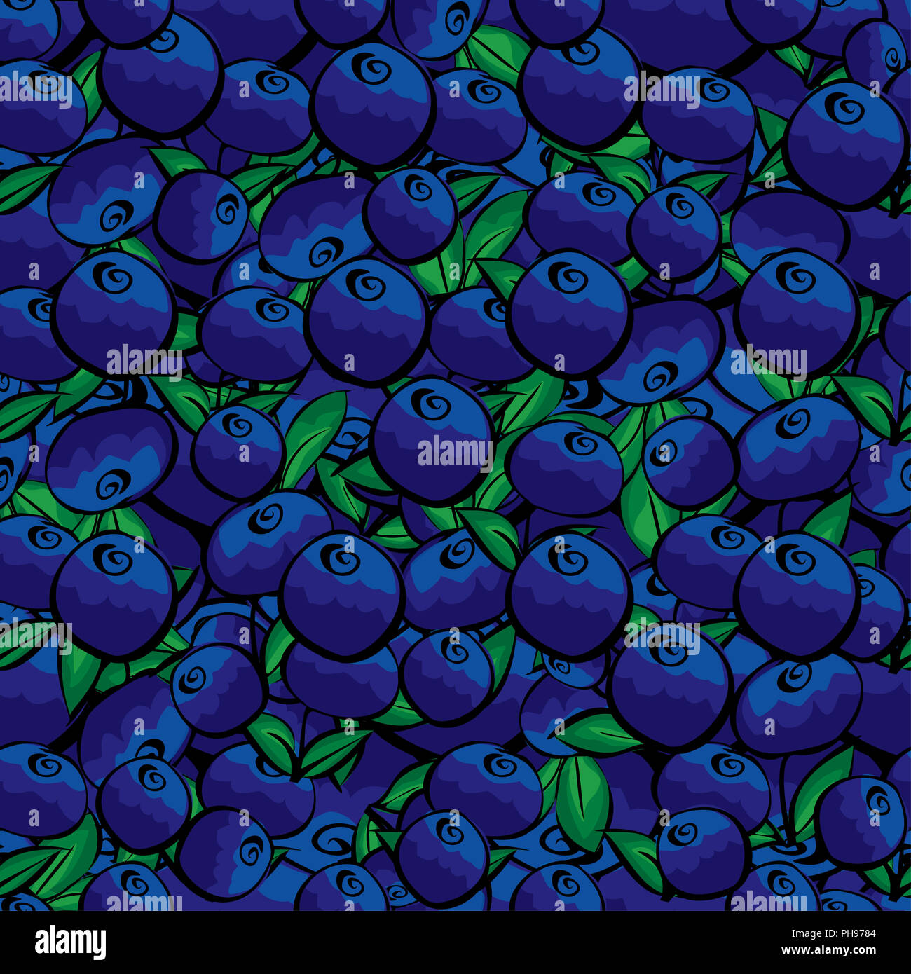 Seamless background bright blueberry berries Stock Photo - Alamy