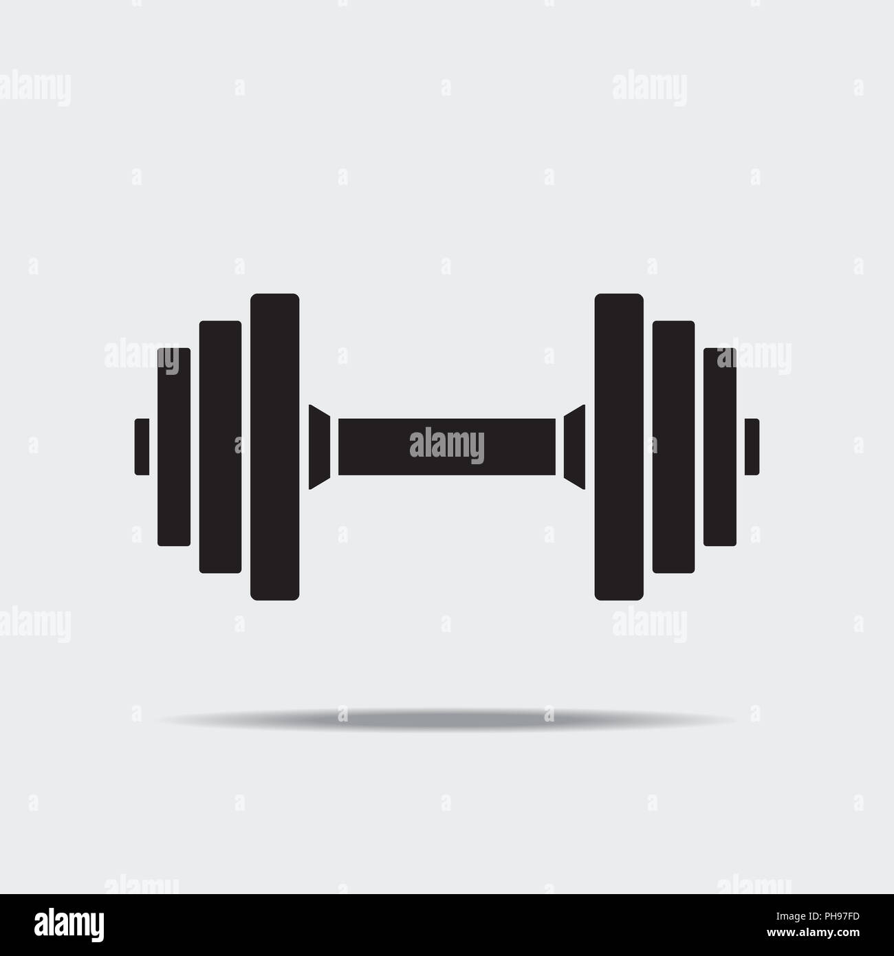 Dumbbell Icon Vector