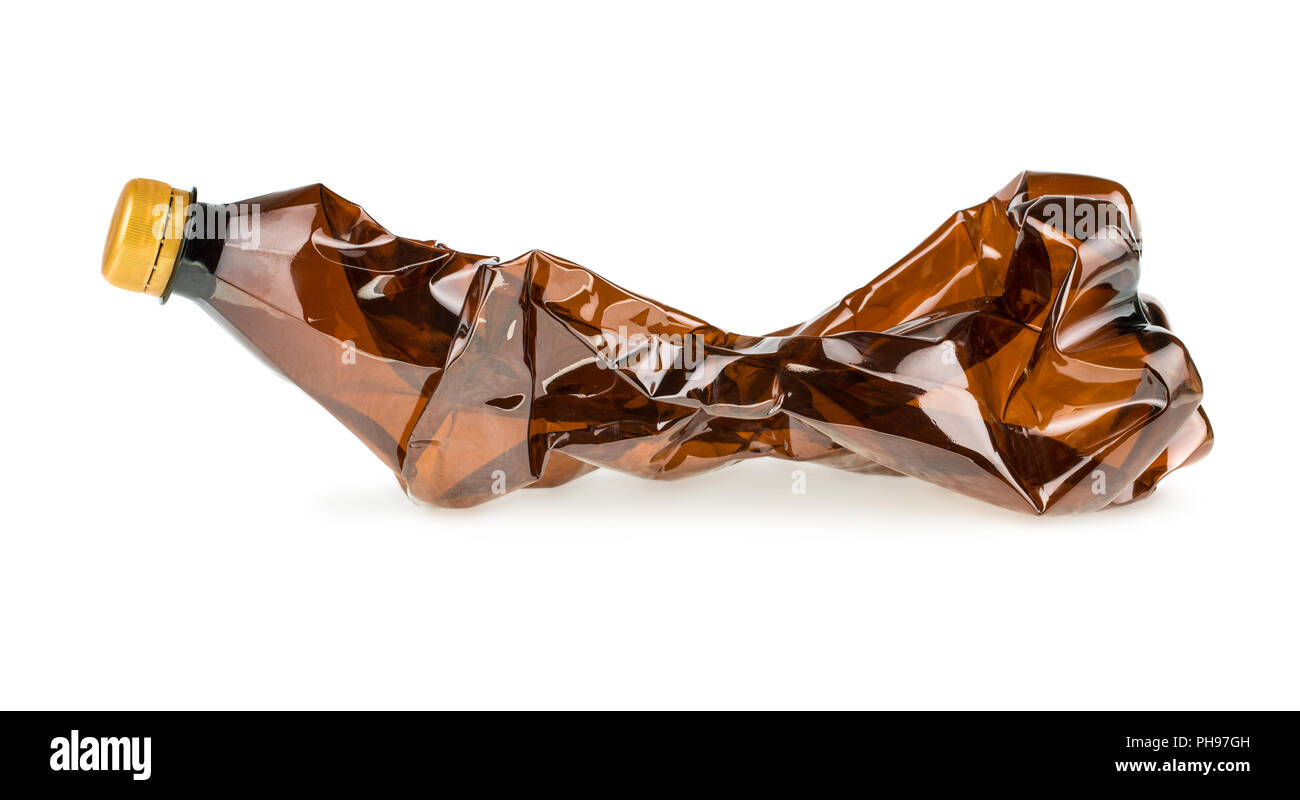 Crumpled plastic bottles hi-res stock photography and images - Alamy