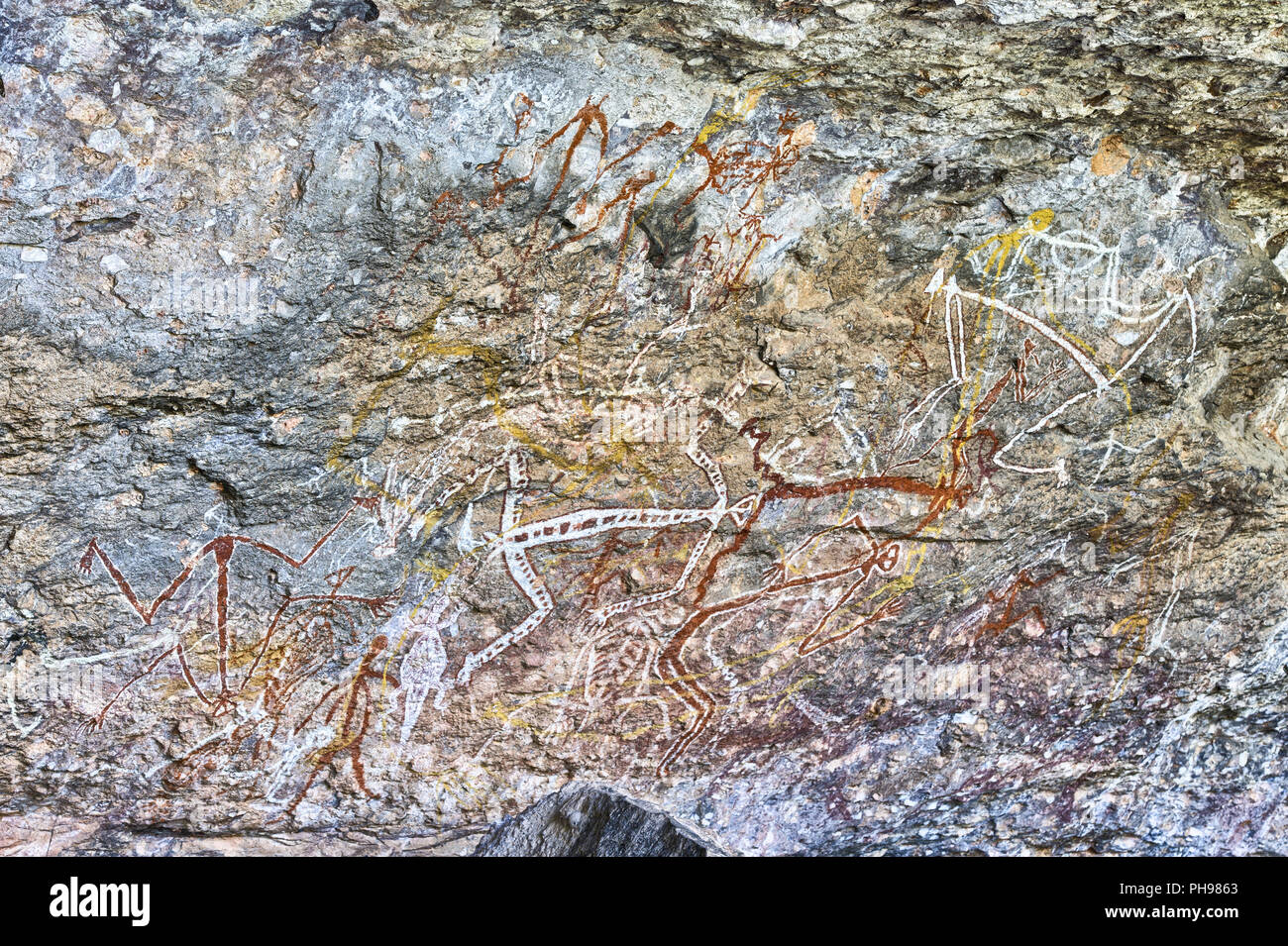 Ancient rock drawing Stock Photo - Alamy