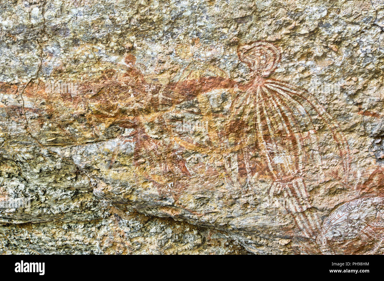 Ancient rock drawing Stock Photo - Alamy