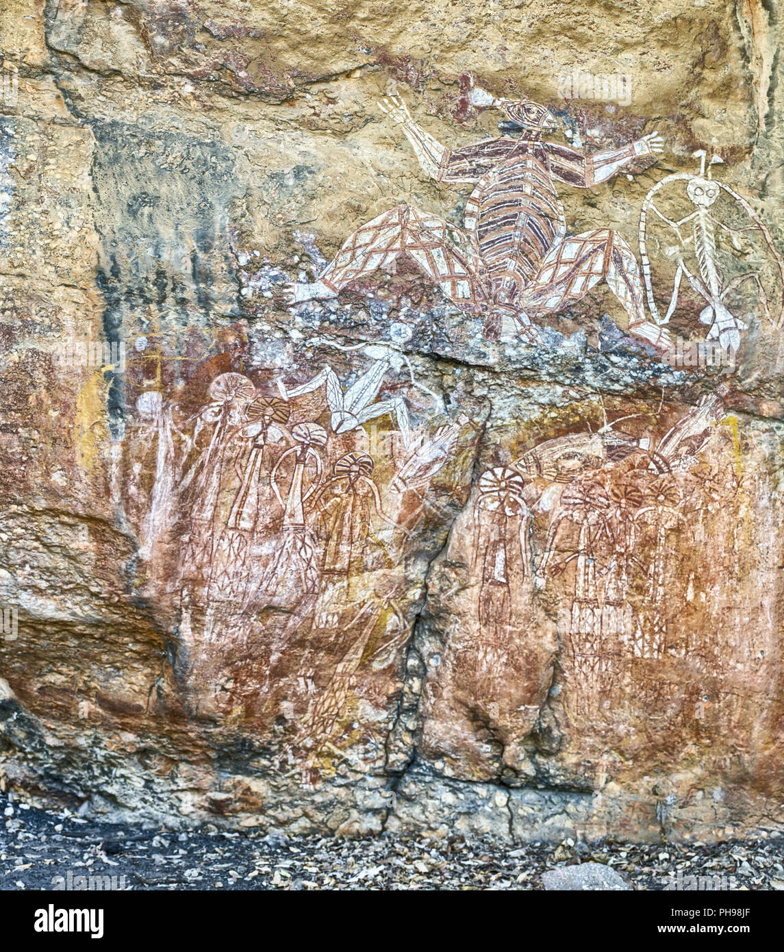 Ancient rock drawing Stock Photo - Alamy