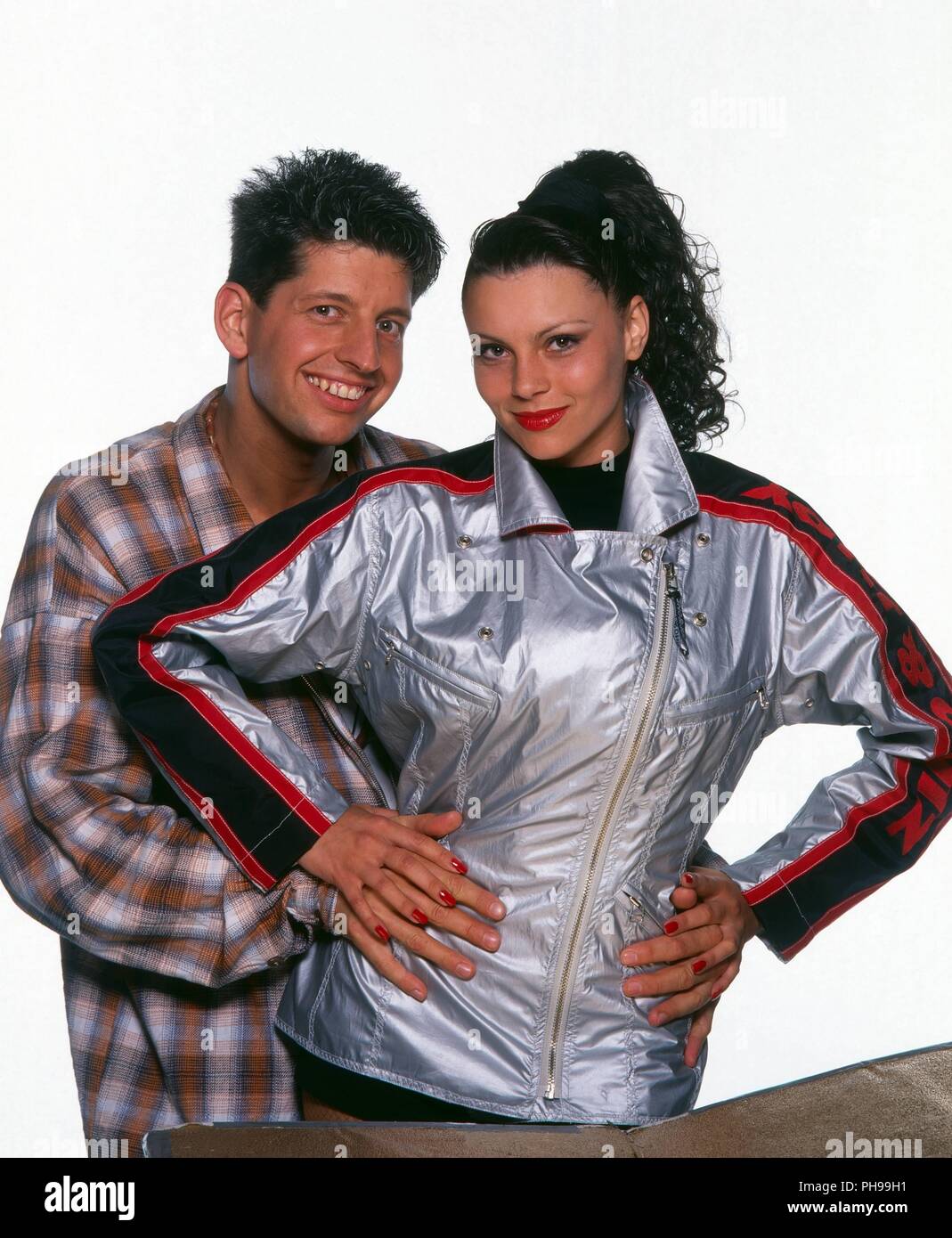 "Activate", deutsches Eurodance Duo bei einem Promoshoot in Prag ...
