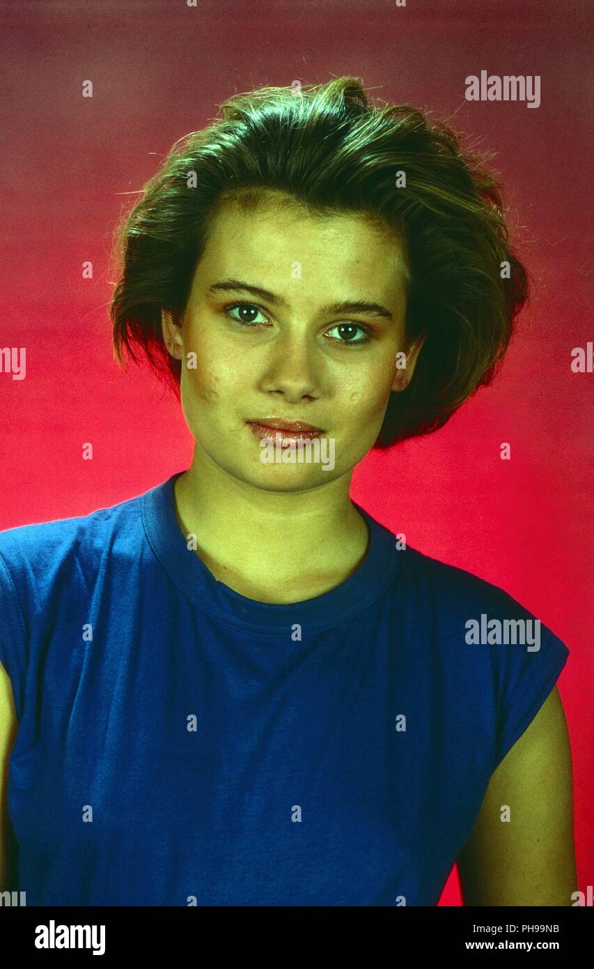 Jenny Jürgens beim Fotoshooting im Studio in München, Deutschland 1987 ...