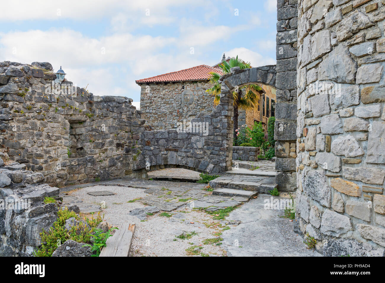 Ancient stone buildings in medieval hi-res stock photography and images ...