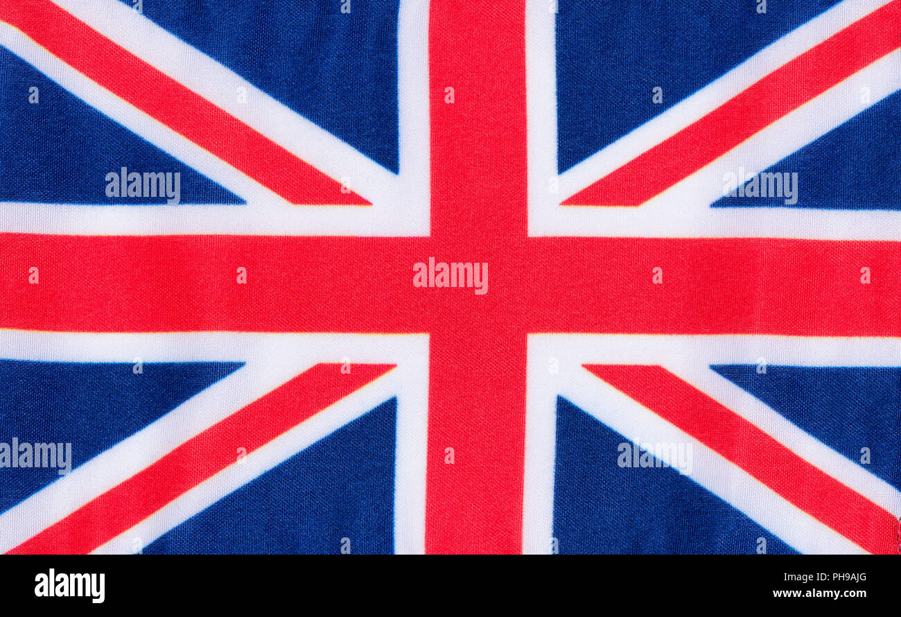 United Kingdom flag made from fabric material Stock Photo - Alamy